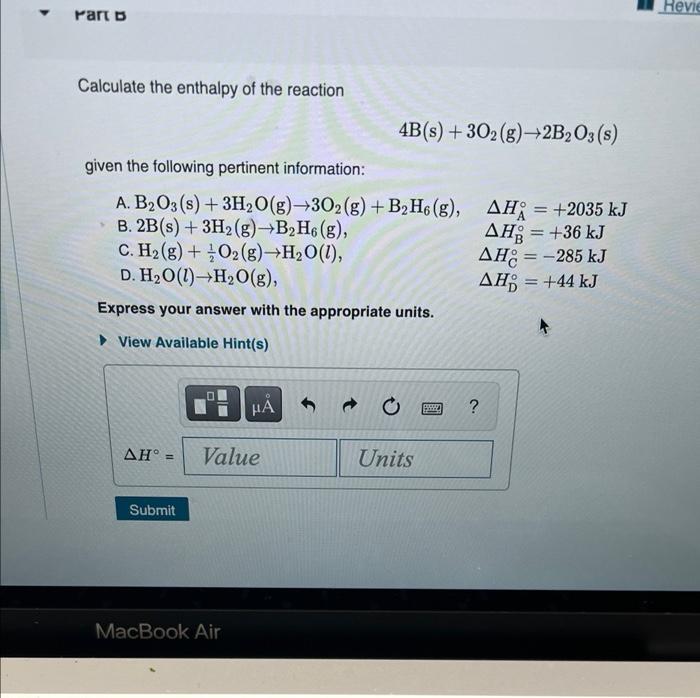 Solved Calculate the enthalpy of the reaction 2NO(g)+O2( | Chegg.com