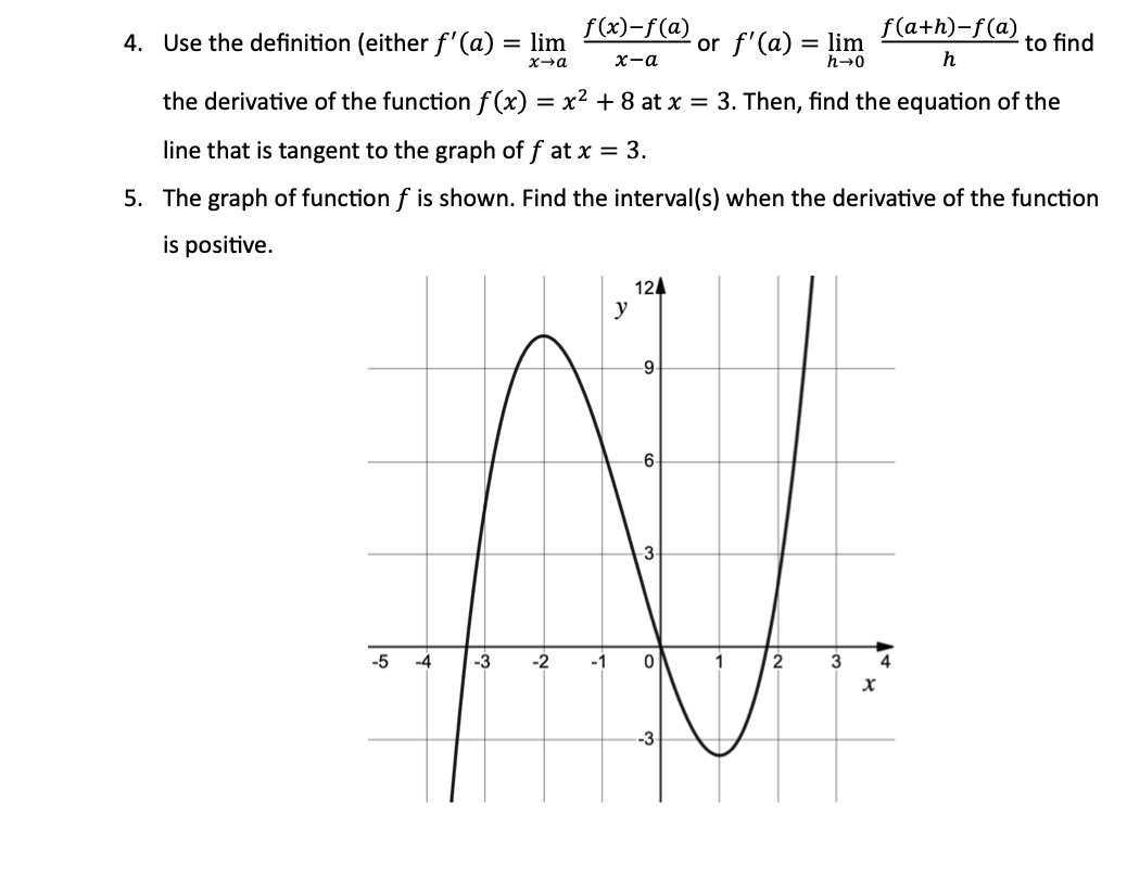 Solved 4. ﻿Use the definition (either | Chegg.com