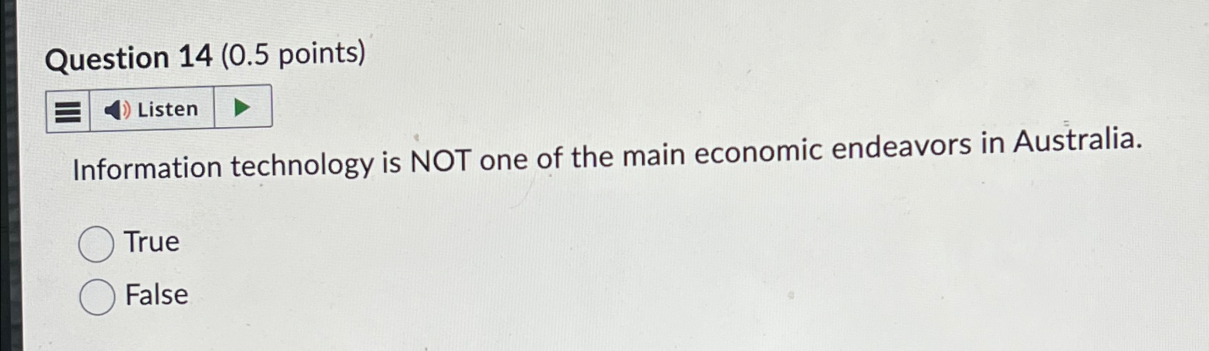 Solved Question 14 ( 0.5 ﻿points)Information technology is | Chegg.com