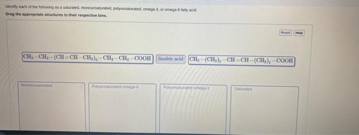 Solved Identify each of the following as saturated, | Chegg.com