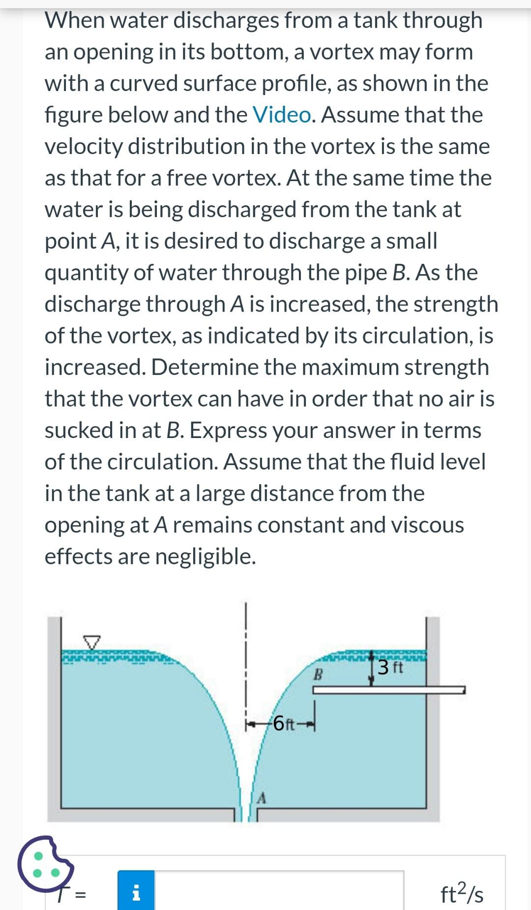Solved When water discharges from a tank through an opening | Chegg.com