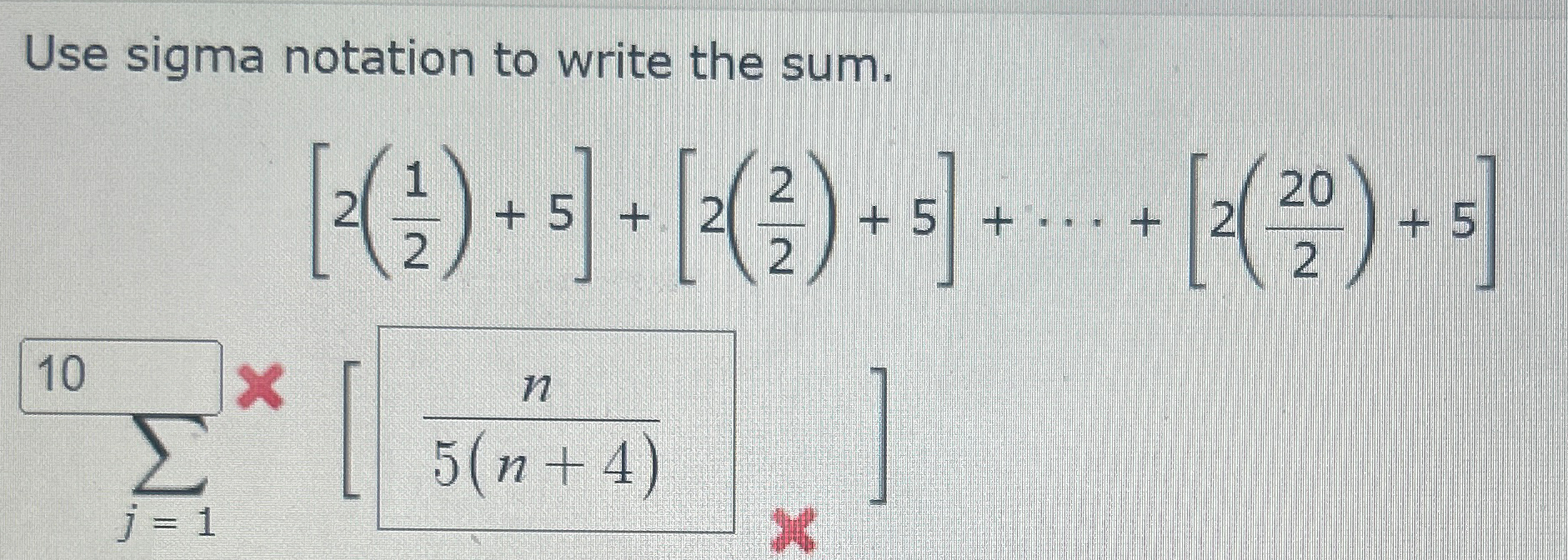 Solved Use sigma notation to write the | Chegg.com Solved Use sigma notation to write the | Chegg.com