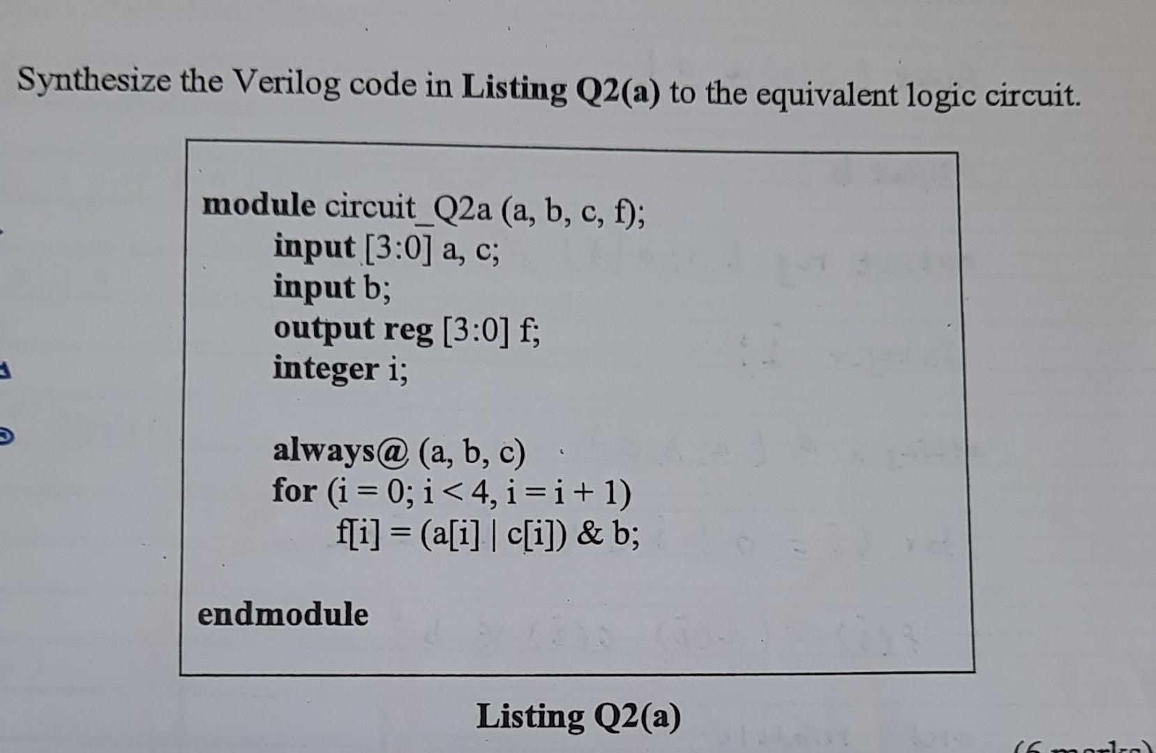 Explain why the code in Listing Q2(b) will not be | Chegg.com