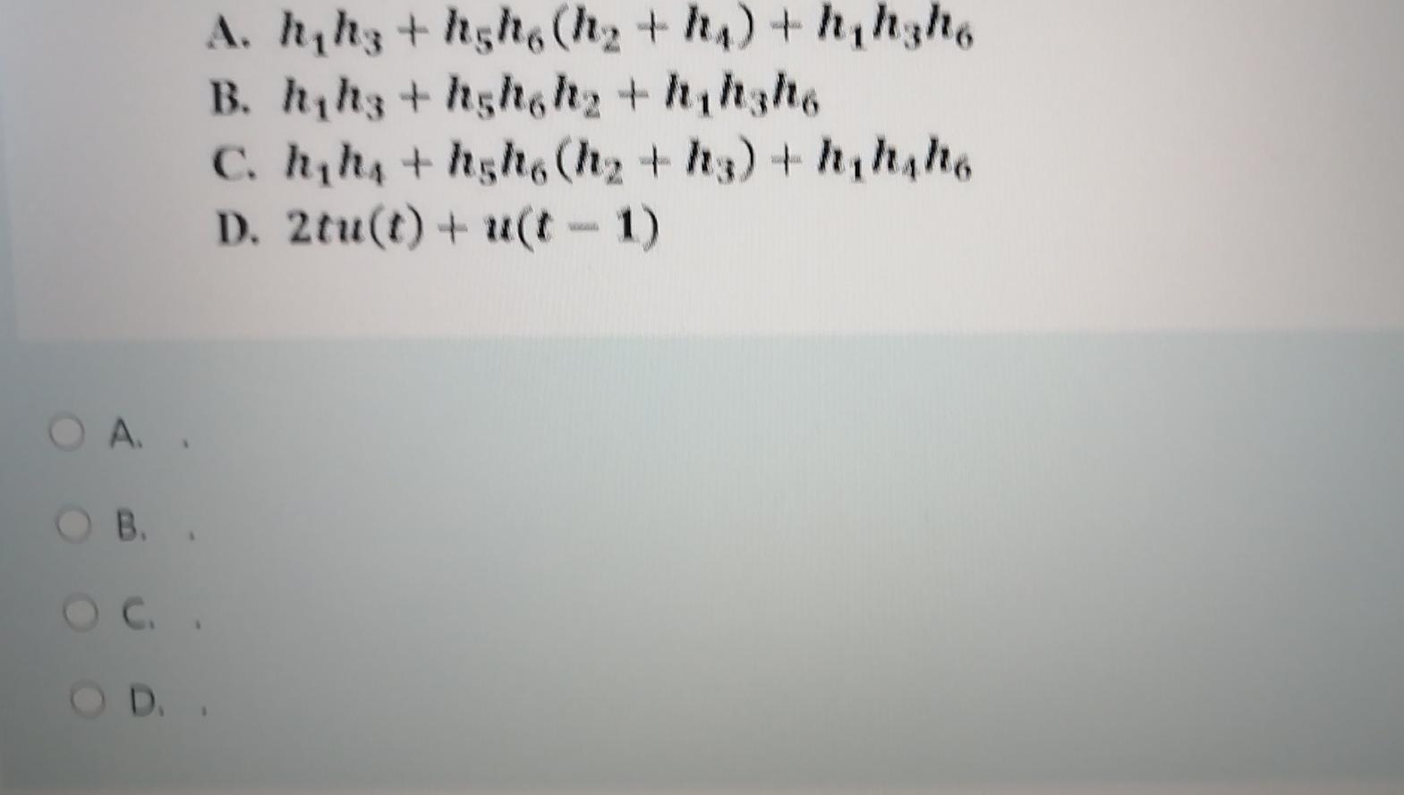 Solved Time le In the system shown below, let x(t) = 8(t), | Chegg.com ...