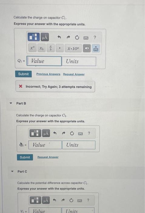 Solved In let C1=3.50μF,C2=5.30μF, and Vab=+69.0 V.Calculate | Chegg.com