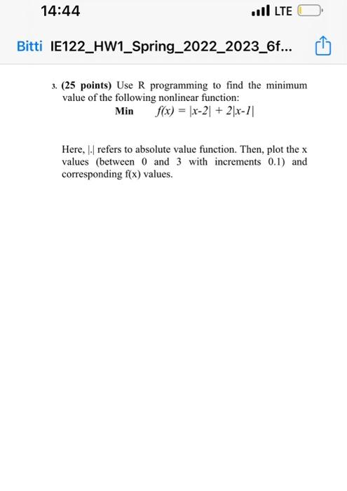 Solved 14:44 , Ill LTE Bitti | Chegg.com