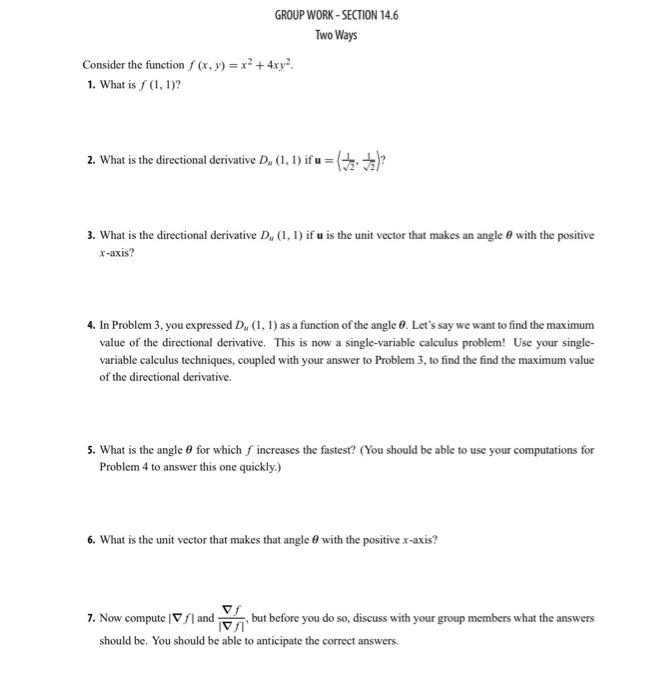 Solved Consider the function f(x,y)=x2+4xy2. 1. What is | Chegg.com