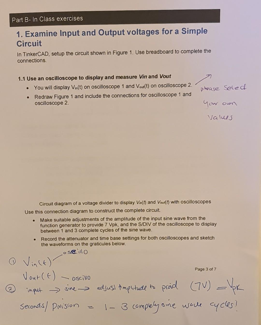 Solved 1. Examine Input and Output voltages for a Simple | Chegg.com