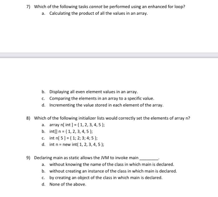Solved CS2301 - Assignment 2- Methods, Arrays and | Chegg.com