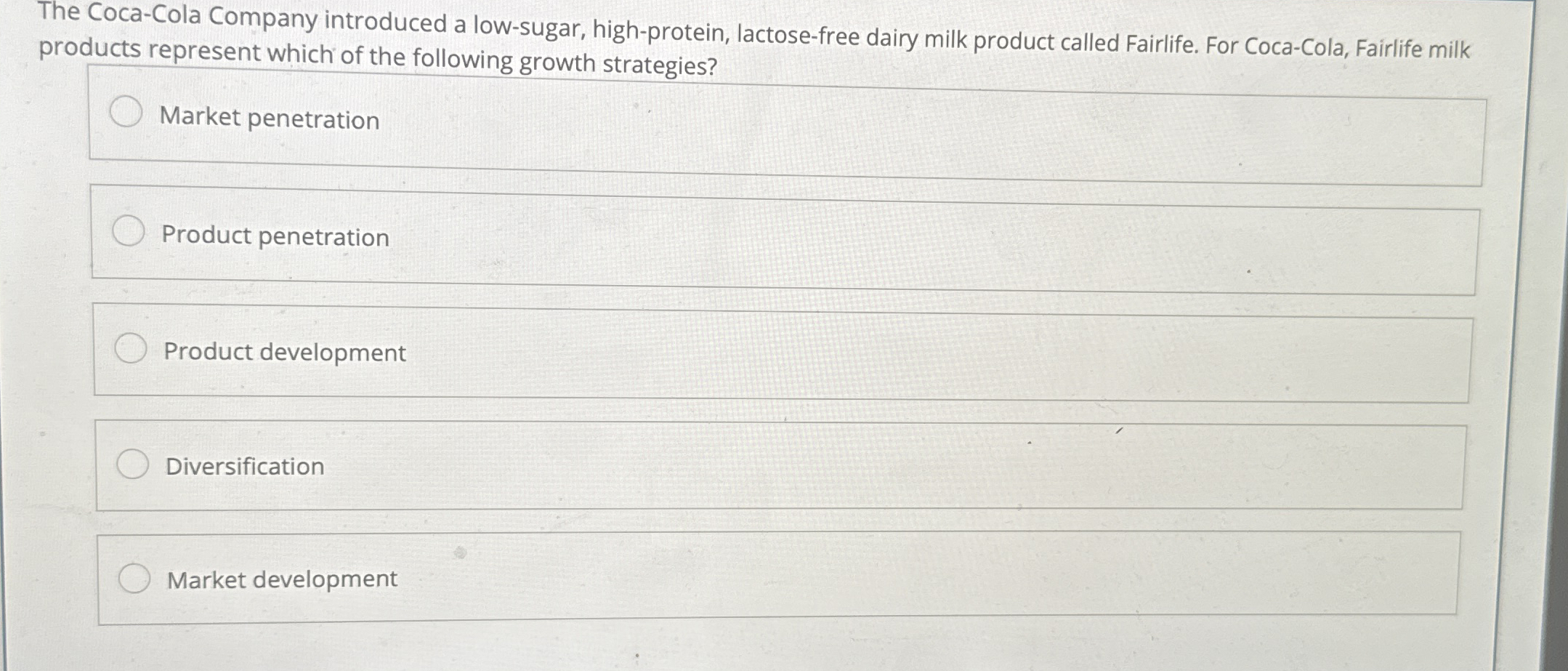 Solved The Coca-Cola Company introduced a low-sugar, | Chegg.com