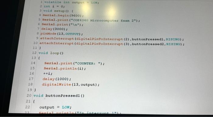 Solved What does the LED if button 1 (B1) is pressed (assume | Chegg.com