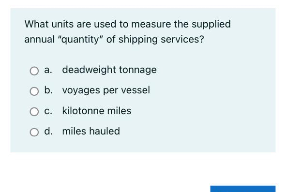 Solved What units are used to measure the supplied annual | Chegg.com