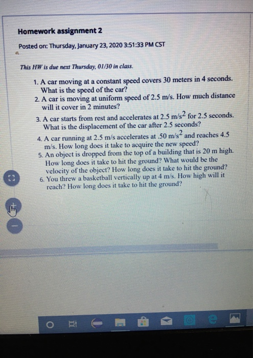 Solved Homework assignment 2 Posted on: Thursday, January | Chegg.com