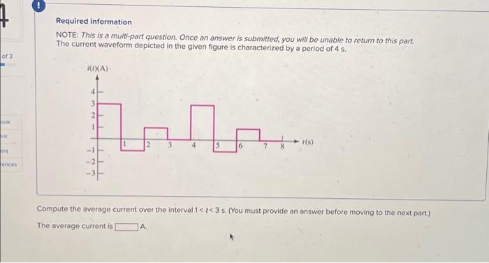 Solved of 3 ook int rint rences ! Required information NOTE: | Chegg.com