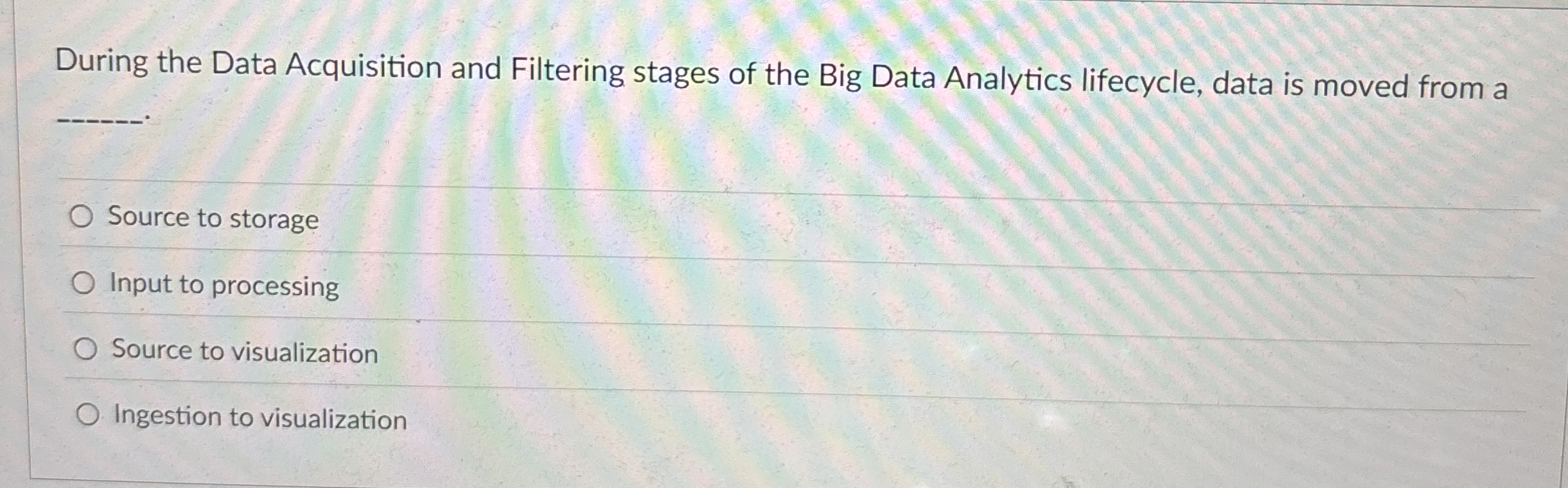 Solved During the Data Acquisition and Filtering stages of | Chegg.com