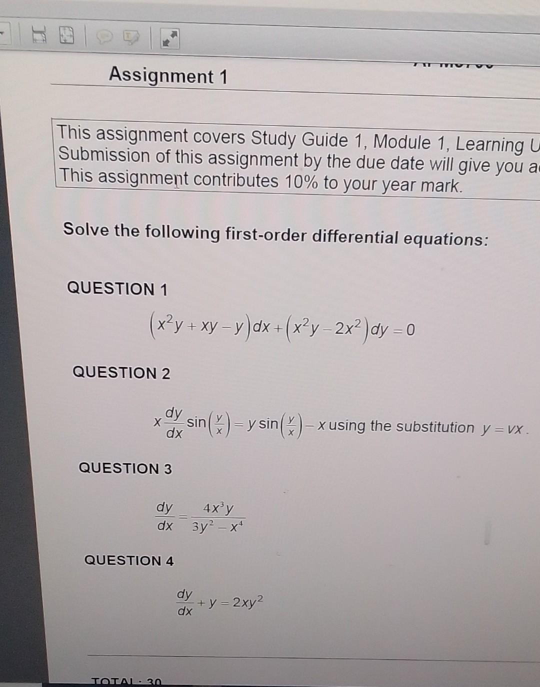 Solved This assignment covers Study Guide 1, Module 1, | Chegg.com