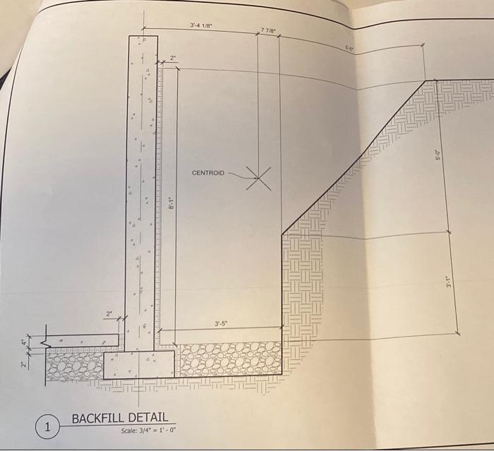 Solved Calculate the quantity of soil to be backfilled, | Chegg.com