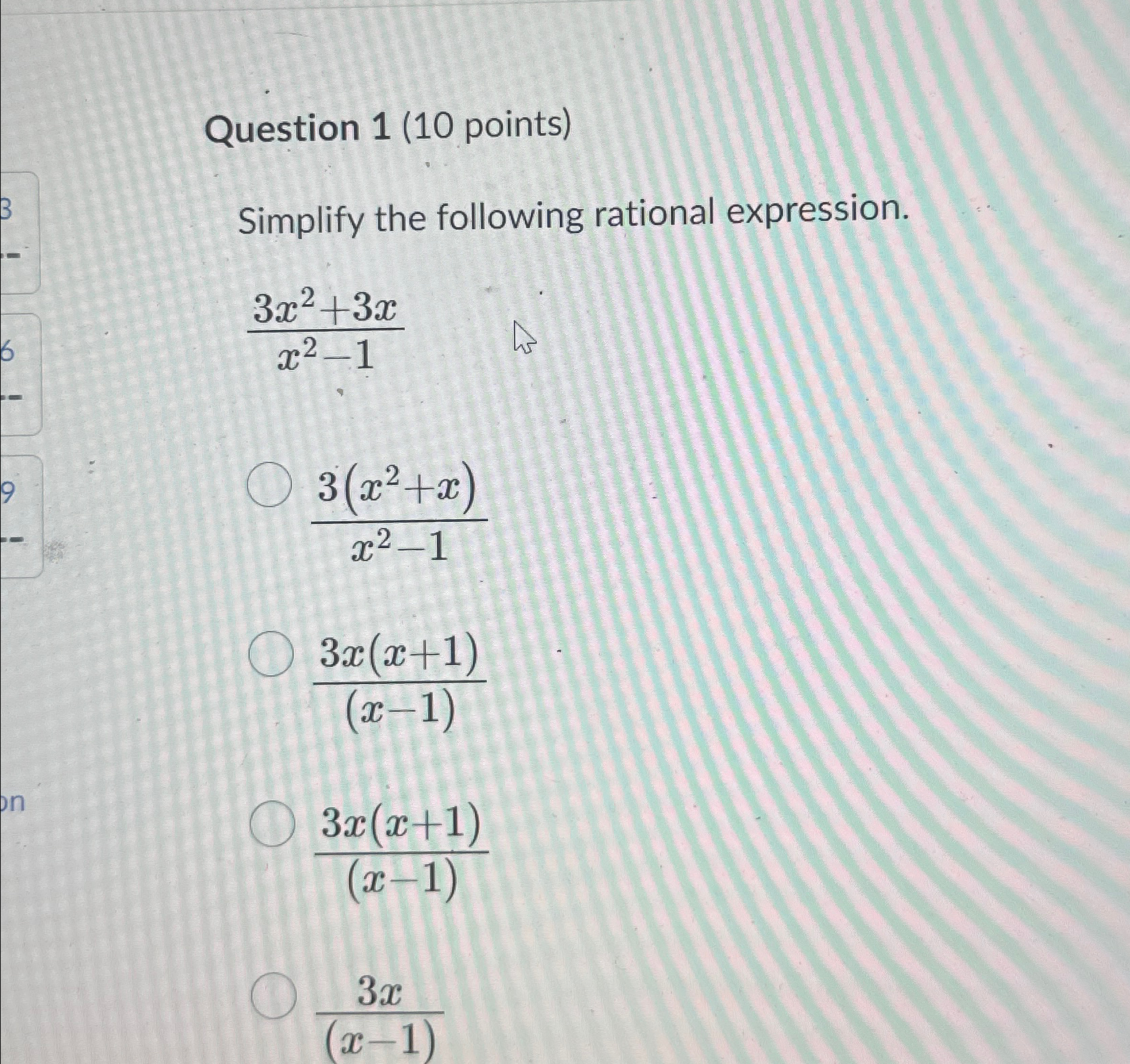Solved Question 1 (10 ﻿points)Simplify the following | Chegg.com