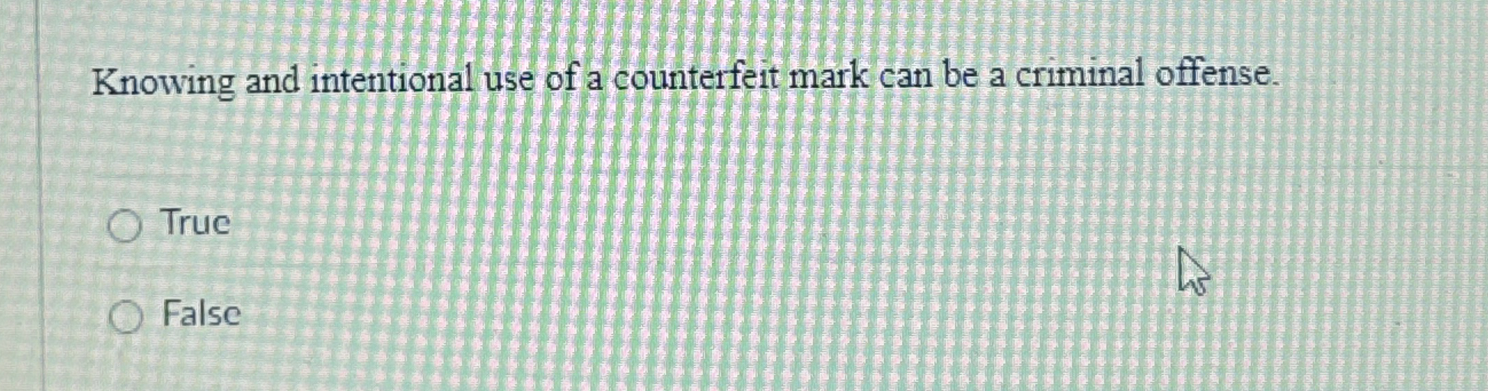 High Quality SOLUTION Knowing and intentional use of a counterfeit mark ...