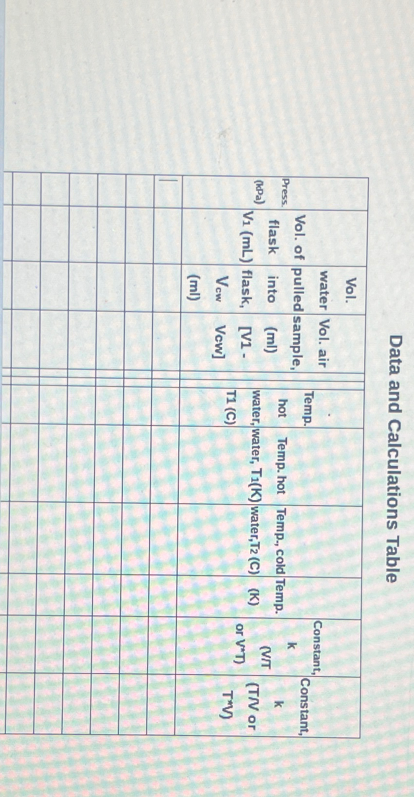I need help filling out this table. I will include | Chegg.com