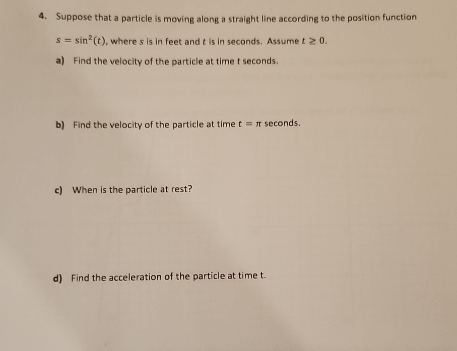 Solved Suppose that a particle is moving along a straight | Chegg.com