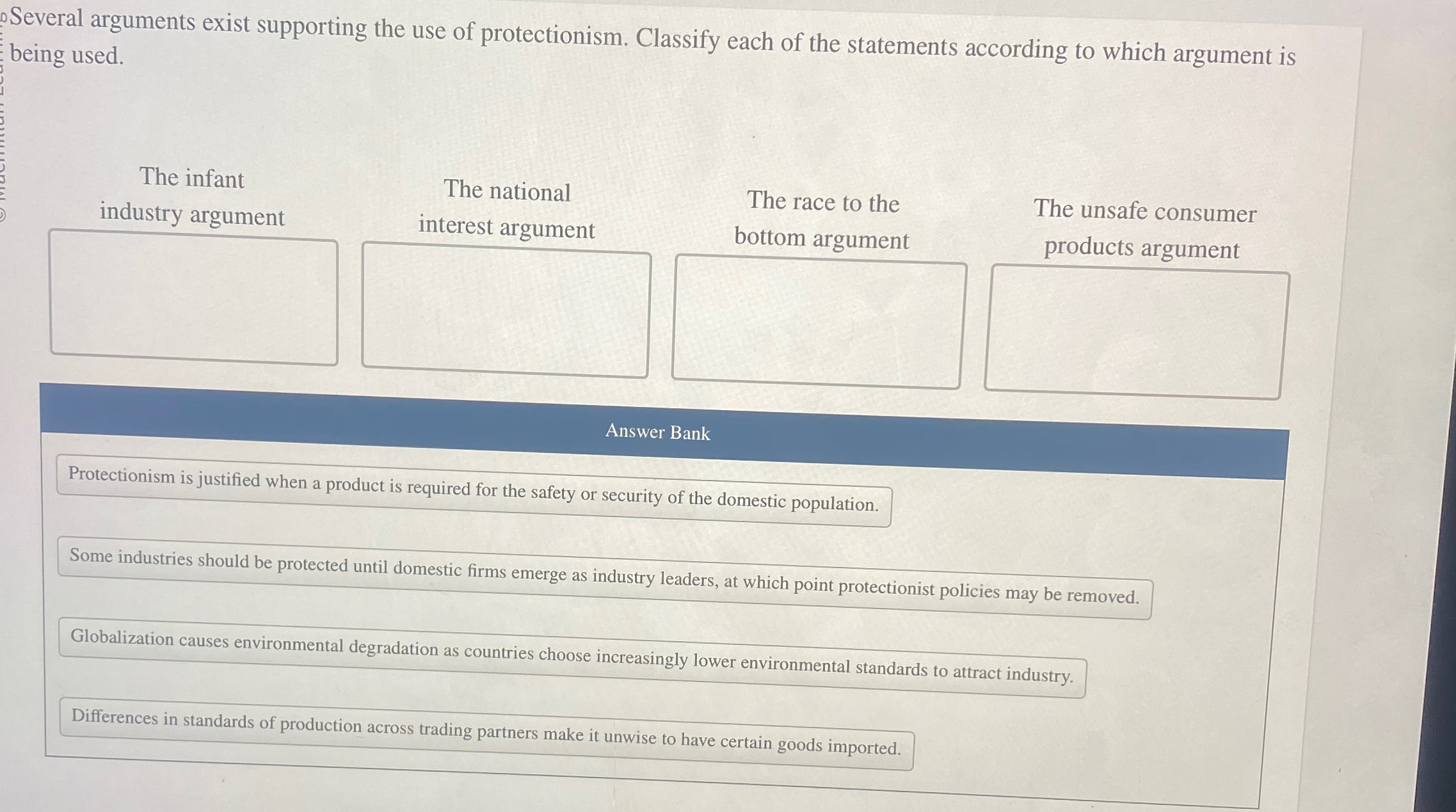 Solved Several arguments exist supporting the use of | Chegg.com