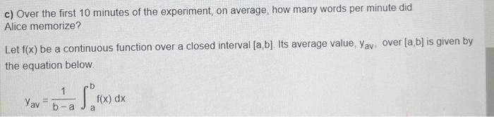 Solved In a memory experiment, Alice is able to memorize | Chegg.com