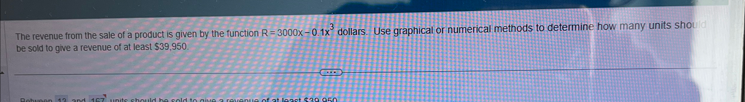 The revenue from the sale of a product is given by | Chegg.com