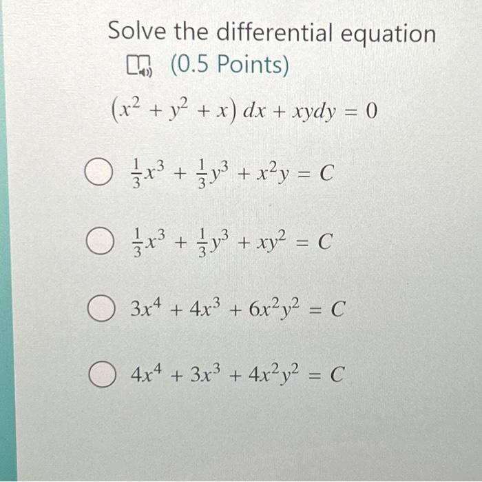 Solved Solve Bernoulli equation [4) (0.5 Points) | Chegg.com