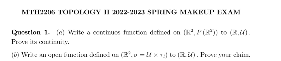 Solved Question 1. (a) ﻿Write a continuos function defined | Chegg.com