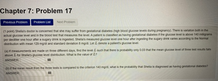 Solved Chapter 7: Problem 17 Previous Problem Problem List | Chegg.com