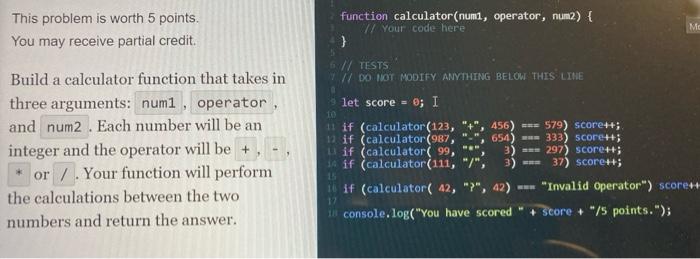 Solved This problem is worth 5 points. You may receive | Chegg.com