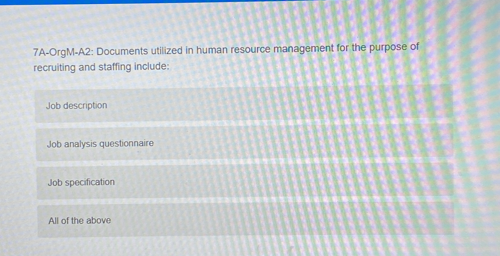 Solved 7A-OrgM-A2: Documents utilized in human resource | Chegg.com