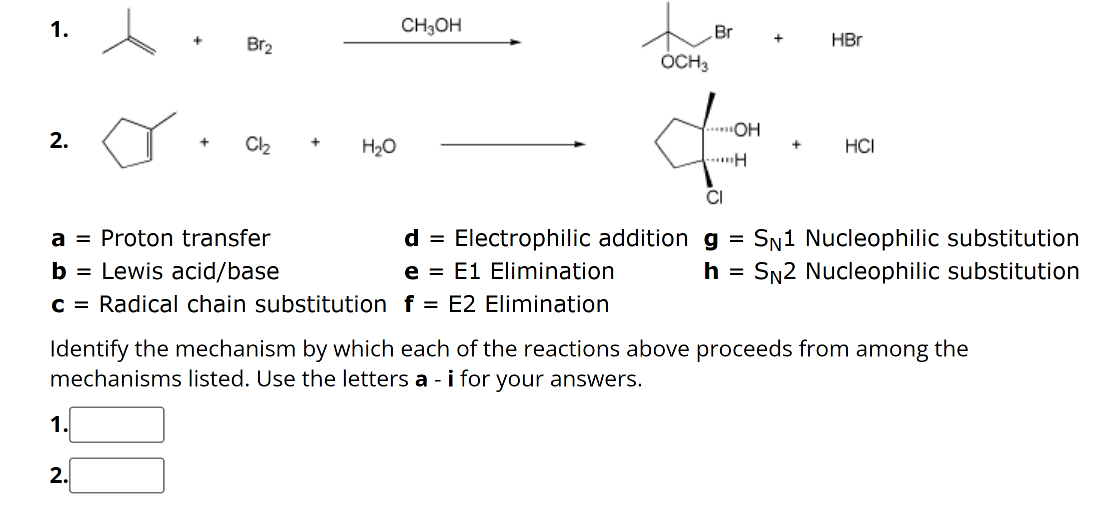 Solved a= ﻿Proton transferb= ﻿Lewis acid/basec= ﻿Radical | Chegg.com
