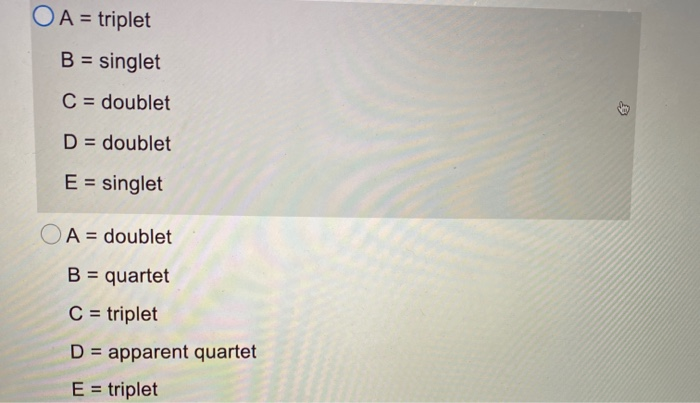 Solved What would be the expected multiplicity (splitting) | Chegg.com