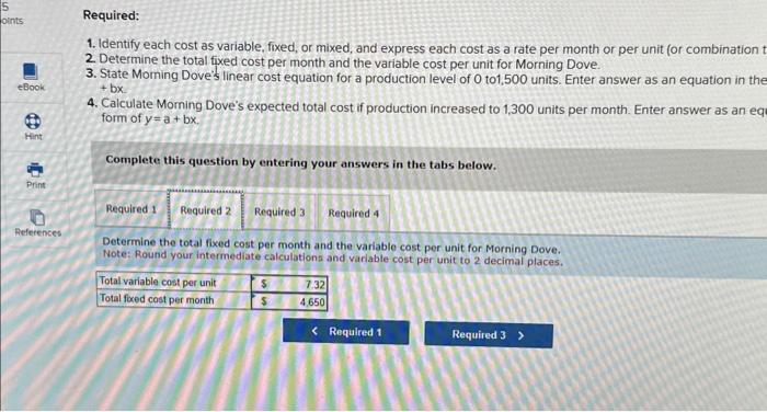 Solved 3 Part 1 of 2 1.5 points eBook Hint Print References | Chegg.com