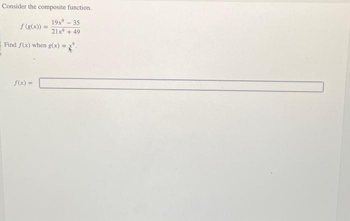 Solved Consider the composite function. | Chegg.com