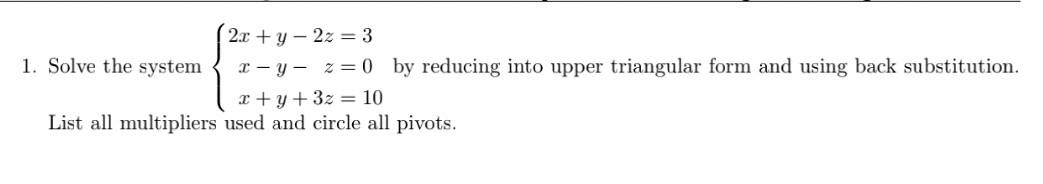 Solved Given linear system {(3a+1)x+3y4x−6y=−3=6 (a) For | Chegg.com