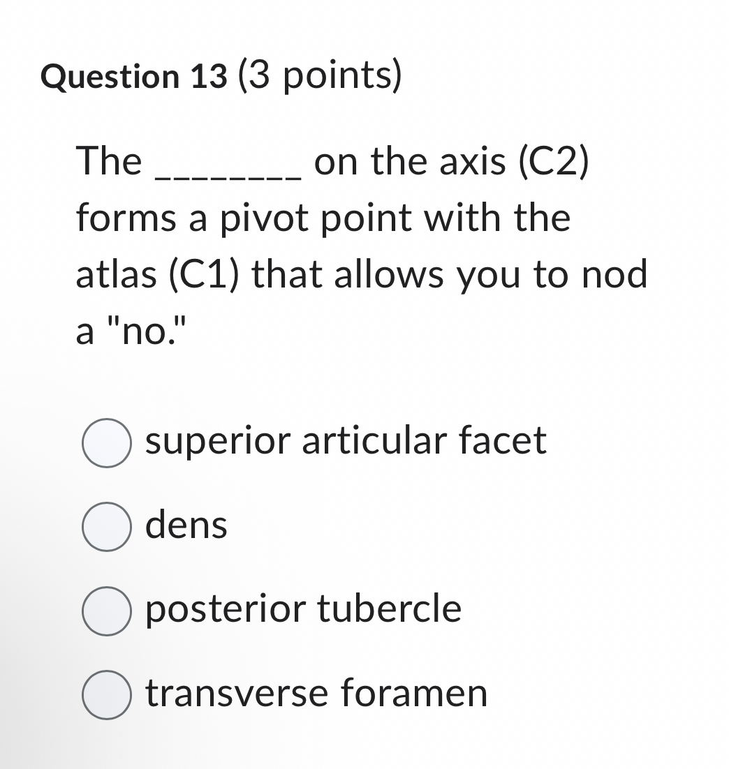 Solved Question 13 (3 ﻿points)The q, ﻿on the axis (C2) | Chegg.com