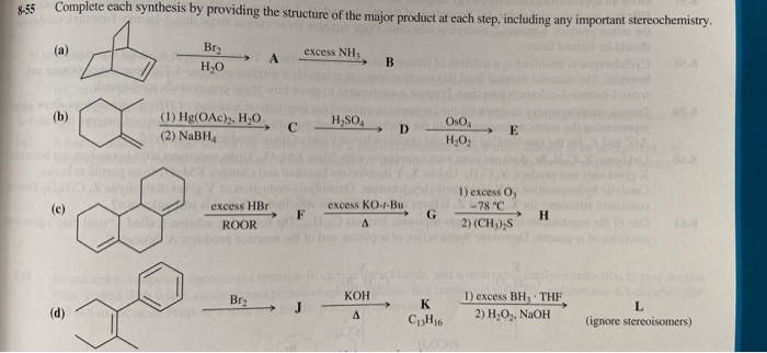 Solved Complete each synthesis by providing the structure of | Chegg.com