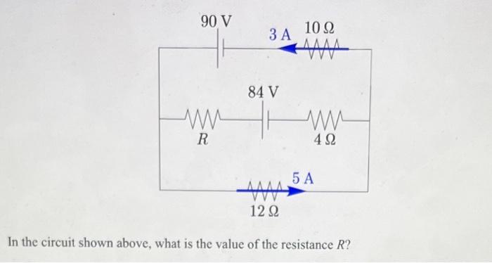 Solved In the circuit shown above, what is the value of the | Chegg.com
