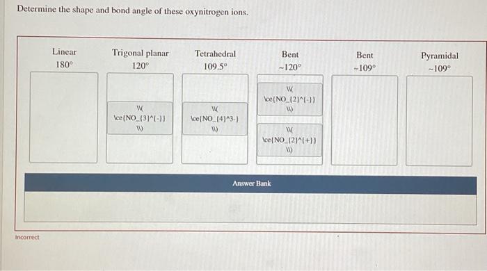 Solved Determine the shape and bond angle of these | Chegg.com