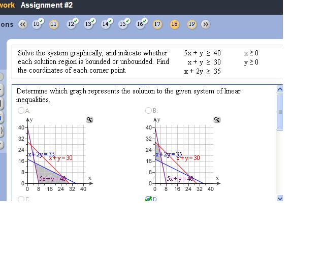Solved Solve the system graphically, and indicate whether 5x | Chegg.com