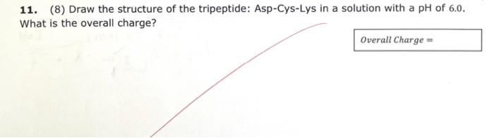 11. (8) Draw the structure of the tripeptide: | Chegg.com