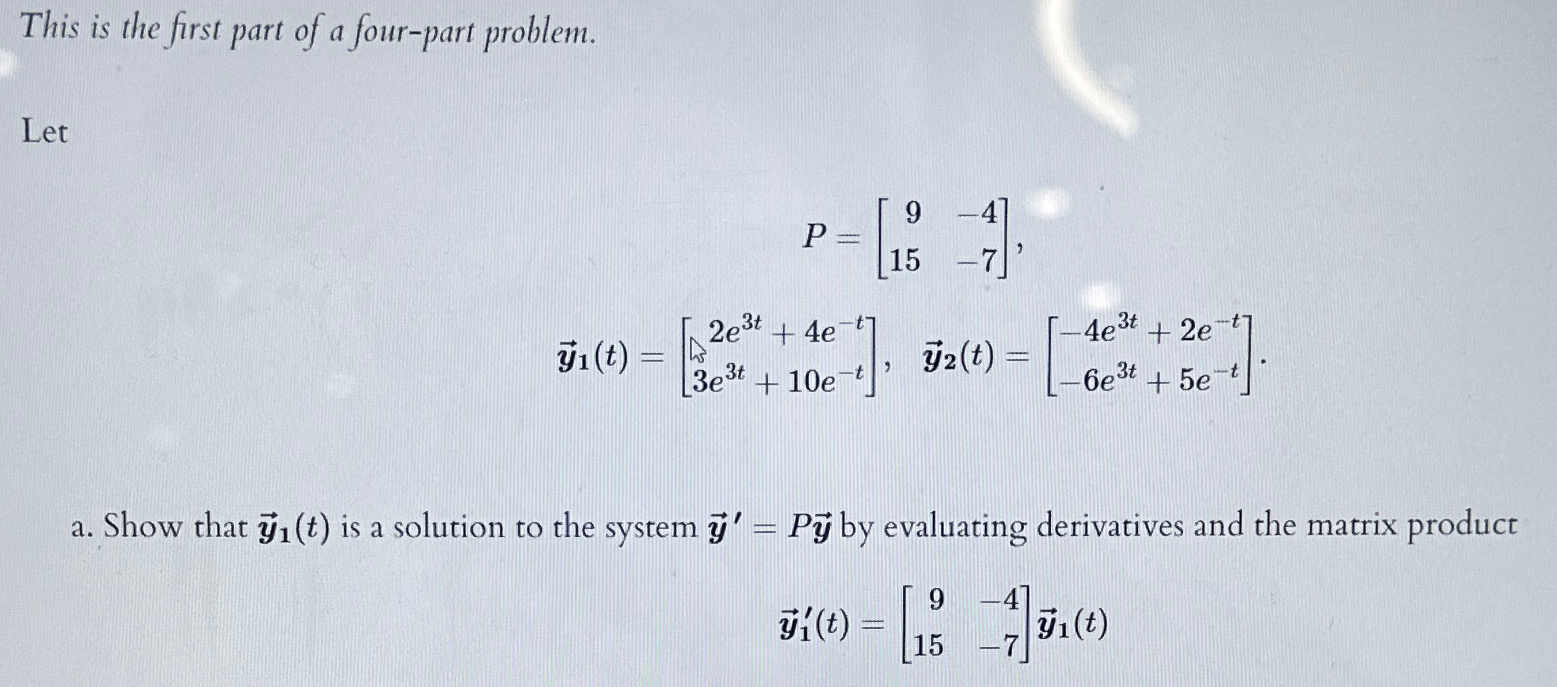 Solved This is the first part of a four-part | Chegg.com