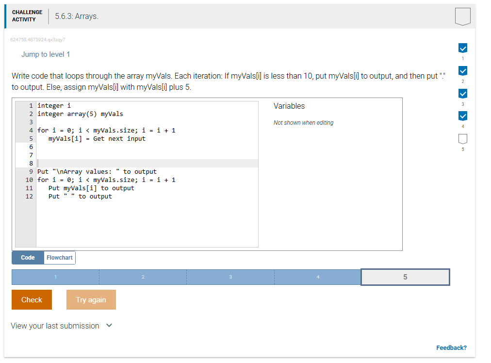 Jump to level 1 ﻿Write code that loops through the | Chegg.com