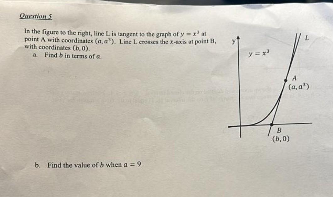 Solved In the figure to the right, line L is tangent to the | Chegg.com