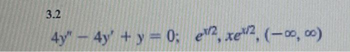 Solved Verify that the given functions for a fundamental set | Chegg.com