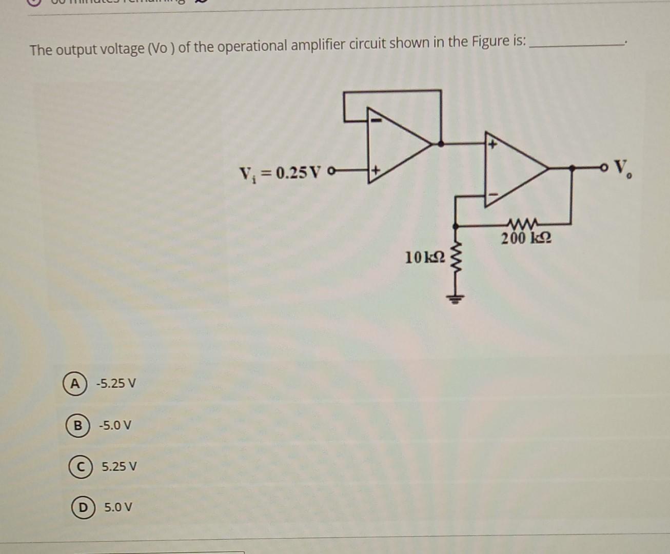 Solved The output voltage (Vo ) of the operational amplifier | Chegg.com