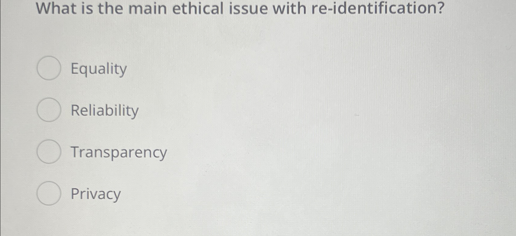 Solved What is the main ethical issue with | Chegg.com